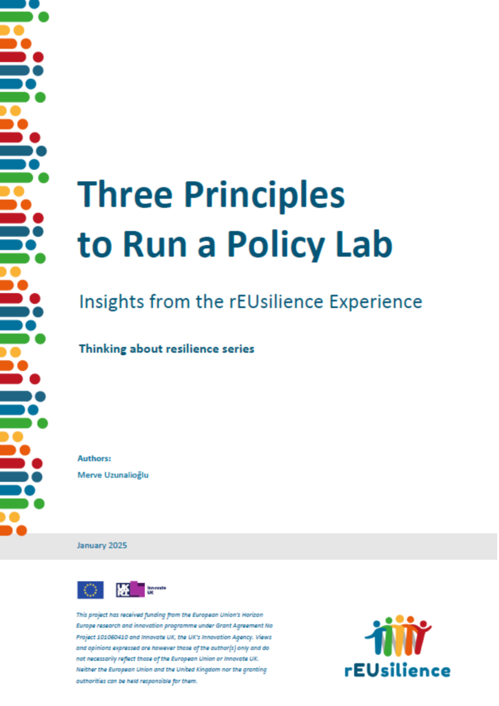 Three Principles to Run a Policy Lab: Insights from the rEUsilience ...